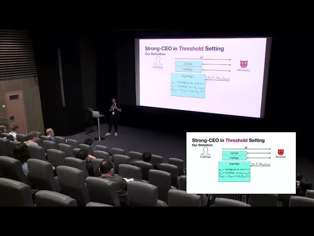 Free Video: Threshold Signatures from TheIACR | Class Central