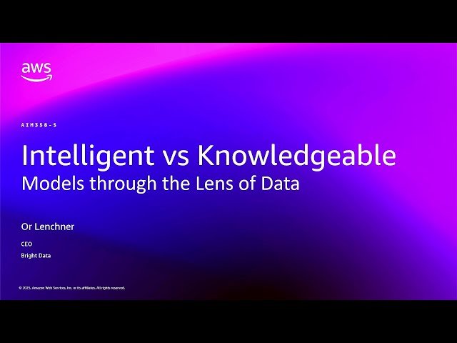 Free Video: Intelligent vs. Knowledgeable Models through the Lens of ...