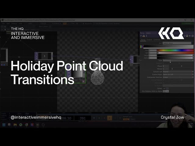 Free Video: Holiday Point Cloud Transitions in TouchDesigner from The Interactive & Immersive HQ ...
