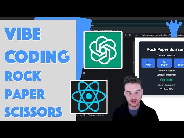 Free Video: Vibe Coding - Rock Paper Scissors Game in React with ChatGPT from Mike Dane | Class ...