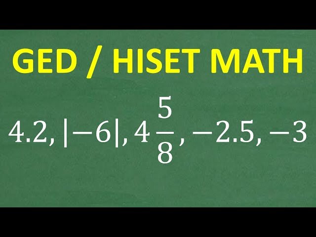 Free Video: GED and HISET Math Exam Preparation - Essential Basic ...