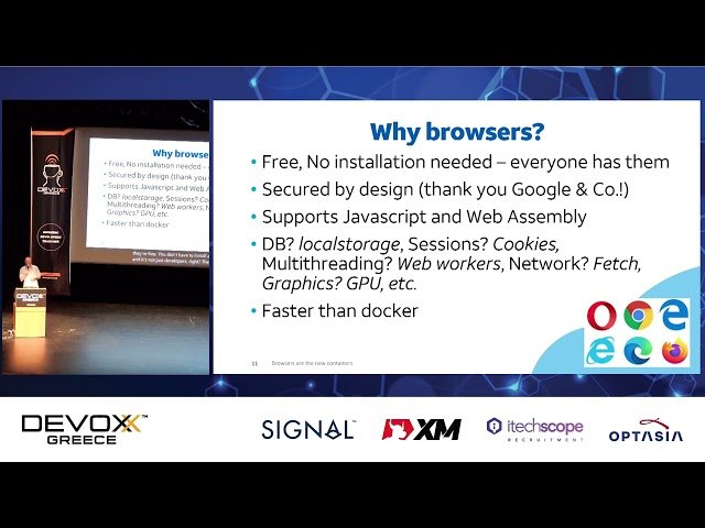 Devoxx Talk Browsers Are The New Containers From Devoxx Class Central