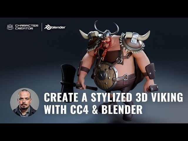 Free Video: Creating a Stylized 3D Viking Character Using Blender and ...