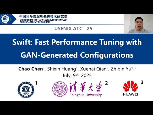 Free Video: Swift - Fast Performance Tuning with GAN-Generated Configurations from USENIX ...
