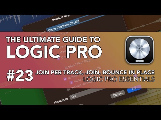Free Video: Logic Pro: Join per Track, Join, and Bounce In Place Functions - Tutorial 23 from ...