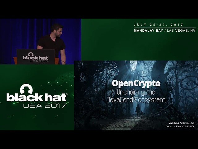 Black Hat Talk: OpenCrypto - Unchaining the JavaCard Ecosystem from ...
