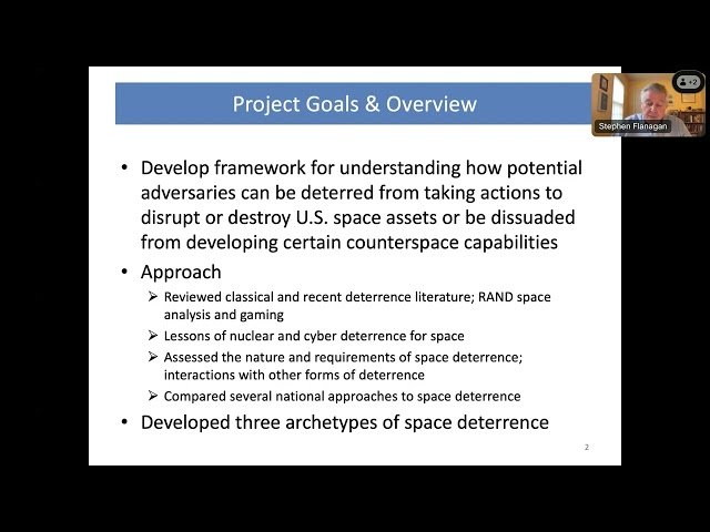 Free Video: A Framework of Deterrence in Space Operations from Inside ...