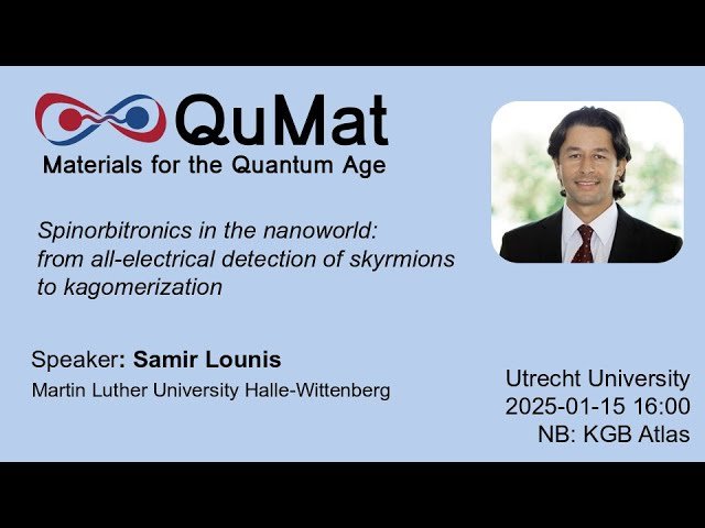 Free Video: Spinorbitronics in the Nanoworld - From All-Electrical ...