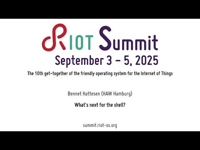 Free Video: What's Next for the RIOT Shell? from RIOT | Class Central