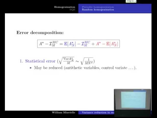 Free Video: Variance Reduction in Random Homogenization - Special Quasirandom Structures from ...