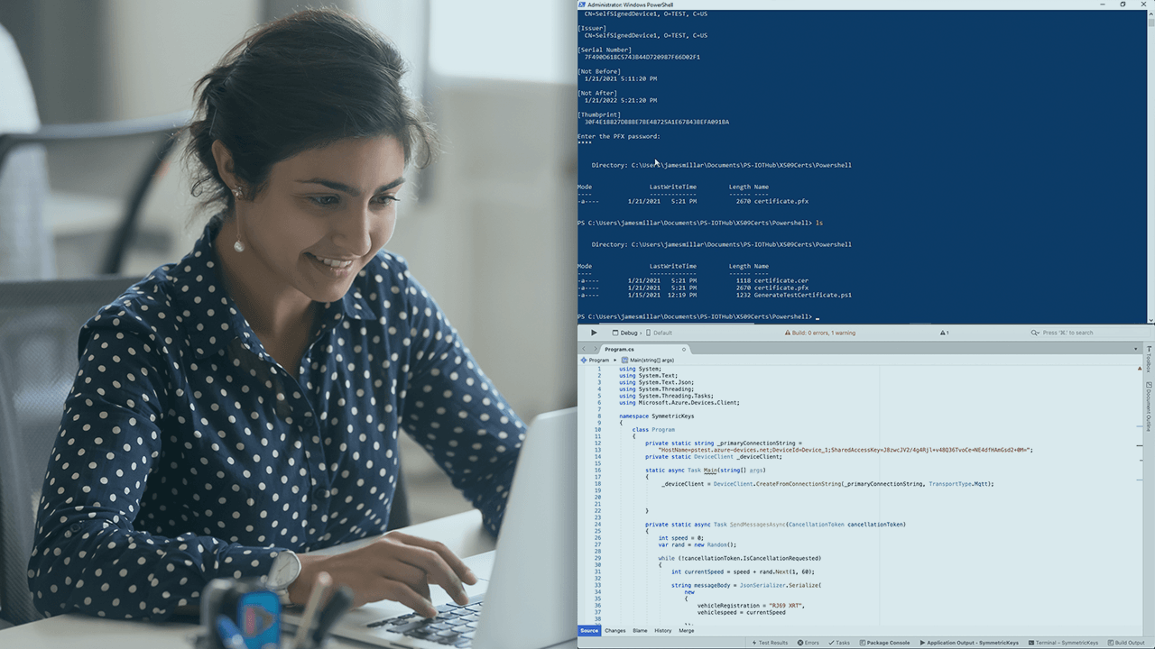 Online Course: Microsoft Azure IoT Developer: Implement Device Authentication in IoT Hub from ...