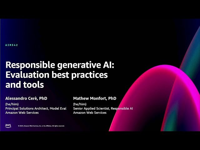 Free Video: Responsible Generative AI Evaluation Best Practices and ...