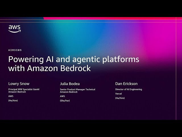 Free Video: Powering AI and Agentic Platforms with Amazon Bedrock from ...