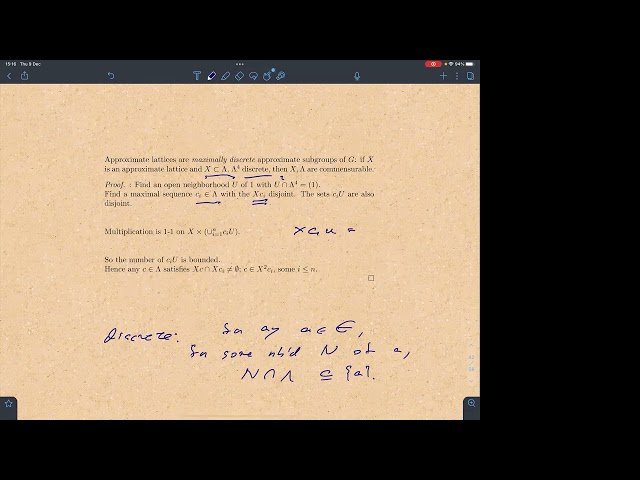 Free Video: Margulis Arithmeticity and Approximate Lattices from Fields ...