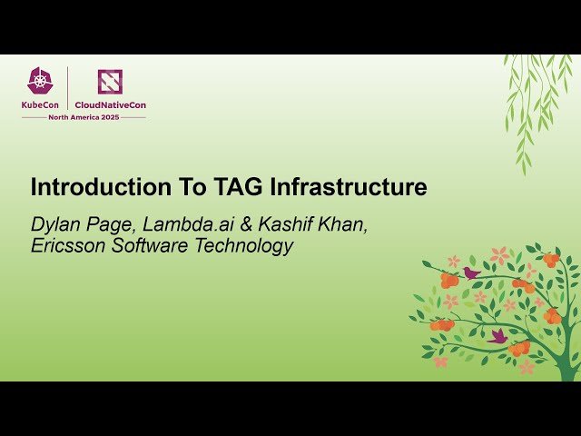 Free Video: Introduction to TAG Infrastructure from CNCF [Cloud Native ...