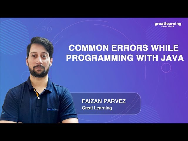 Free Video: Common Errors While Programming With Java - Java Tutorial for Beginners from Great ...