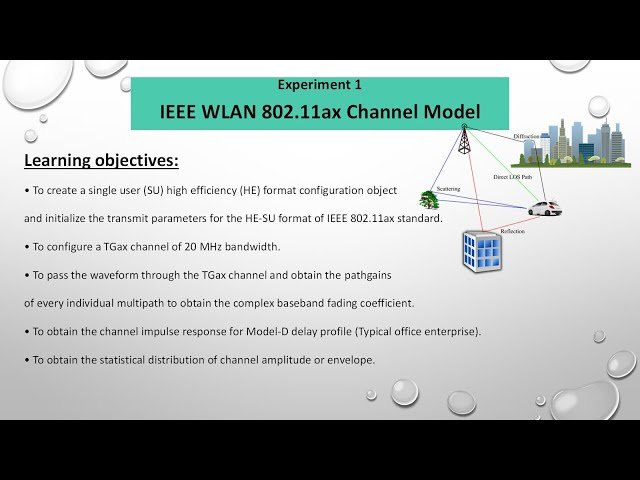 Free Video: IEEE WLAN 802.11ax Channel Model - Experiment 1 from Centre for Networked ...