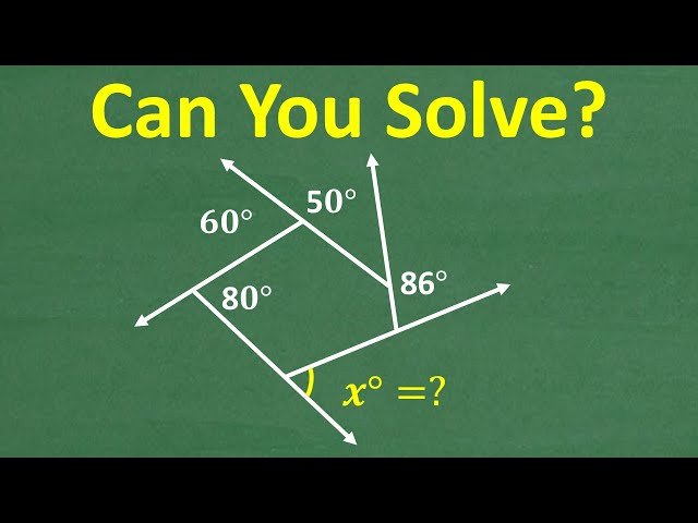 Free Video: Finding Missing Angles with Five Intersecting Lines - Geometry Problem Solving from ...