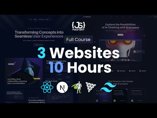 Free Video: Build and Deploy 3 Modern UI/UX Websites - Full Frontend ...