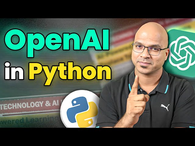 Free Video: OpenAI Python SDK Usage - Connecting Python with OpenAI API with and without SDK ...