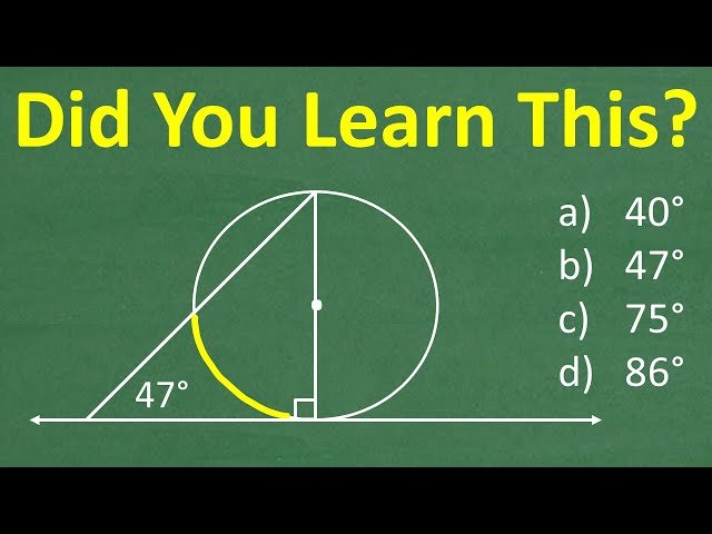 Free Video: Geometry Challenge: How to Solve for Arc Measures in ...