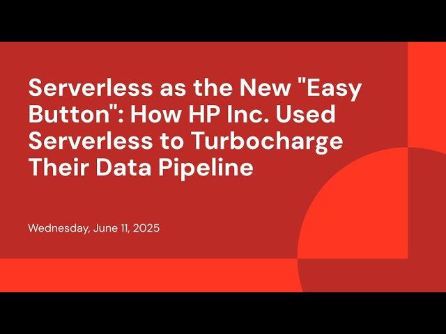 Free Video: Serverless as the New Easy Button - How HP Inc. Used Serverless to Turbocharge Their ...
