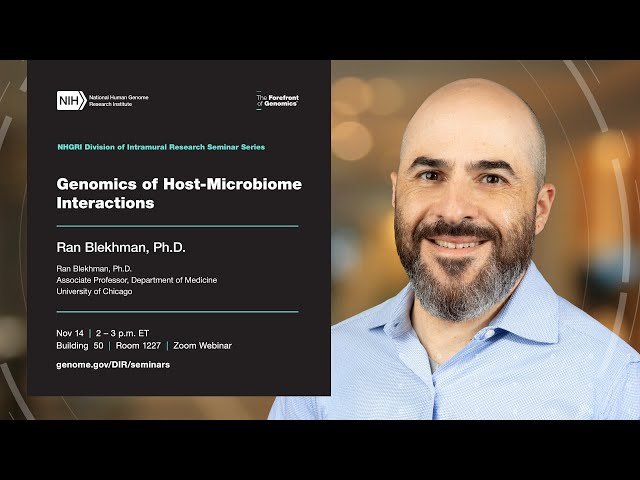 Free Video: Genomics of Host-Microbiome Interactions from National Human Genome Research ...