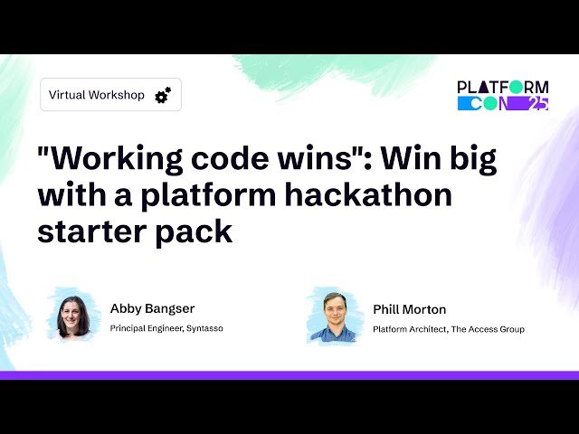 Free Video: "Working Code Wins" - Win Big with a Platform Hackathon Starter Pack from Platform ...