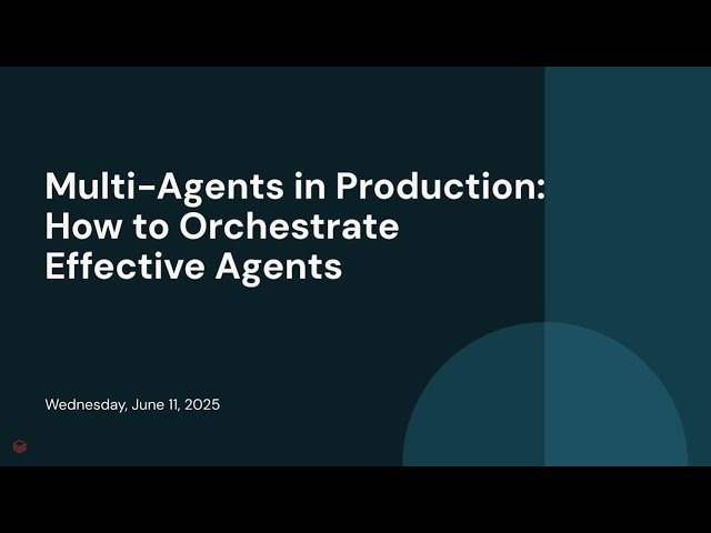 Free Video: Multi-Agents in Production - How to Orchestrate Effective Agents from Databricks ...