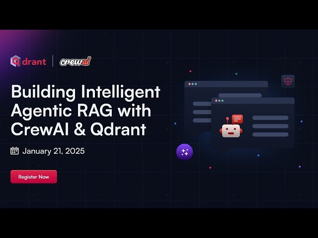 Free Video: Building Intelligent Agentic RAG with CrewAI and Qdrant from Qdrant - Vector ...