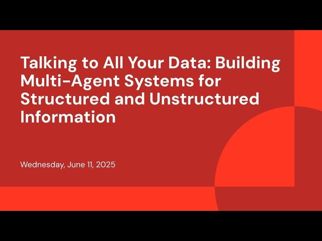 Free Video: Agent Bricks - Building Multi-Agent Systems for Structured ...