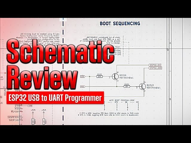 Free Video: ESP32 USB to UART Programmer Schematic Review Highlights from Programming ...