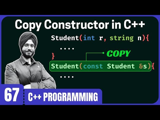 Free Video: Copy Constructor in C++ from Neso Academy | Class Central