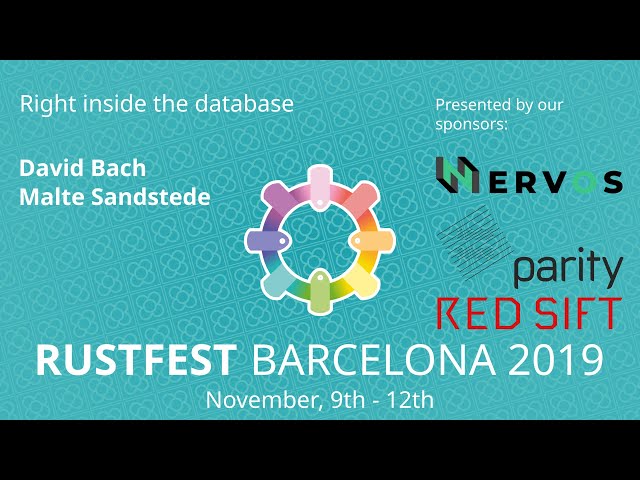 RustFest Talk: Right Inside the Database from Rust | Class Central
