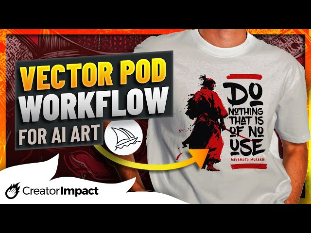 Free Video: Create AI Vector Art Print on Demand Shirt Designs Using Midjourney from Wade ...