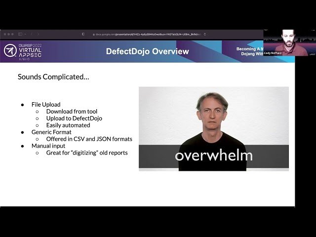 Free Video: Becoming a Master in the Dojang with DefectDojo from OWASP Foundation | Class Central