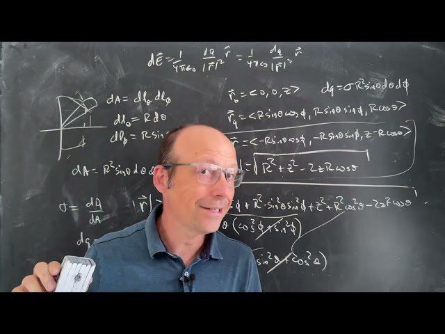 Free Video: Intro to Electrodynamics - Electric Field due to a Uniform Spherical Shell from Dot ...