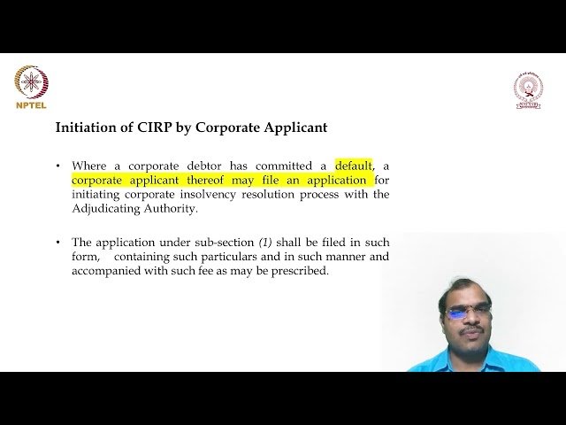 Free Video: Initiation of CIRP by Financial Creditor, Operational Creditor, and Corporate Debtor ...