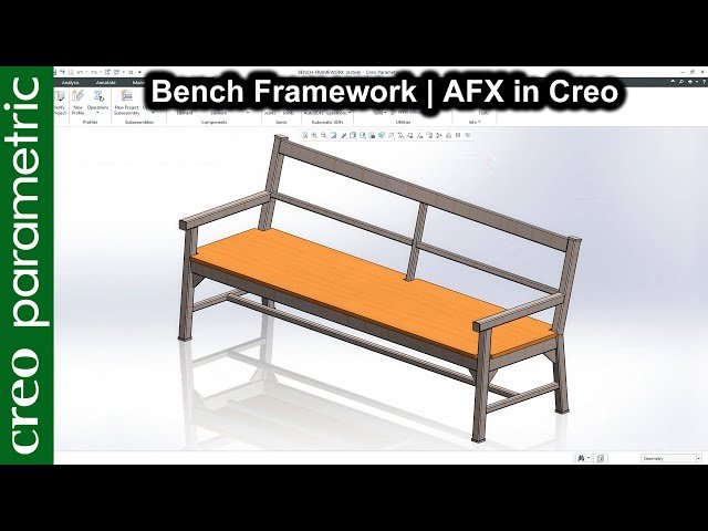 Free Video: Designing a Bench Framework Using Advanced Framework Extension in Creo Parametric ...