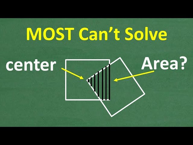 Free Video: Finding the Area of a Shaded Region in Square-in-Square ...