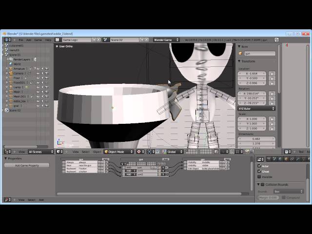 Free Video: Blender Game Engine: Simple Character - Part 3 from CG Cookie | Class Central