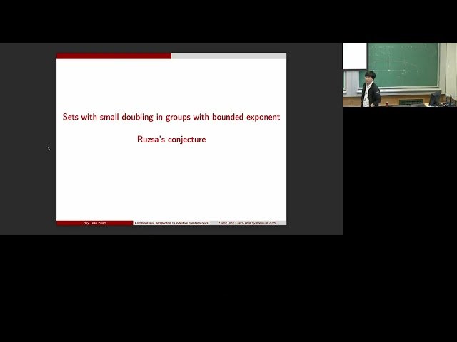 Free Video: Additive Combinatorics from Probabilistic and Combinatorial Perspectives from ...