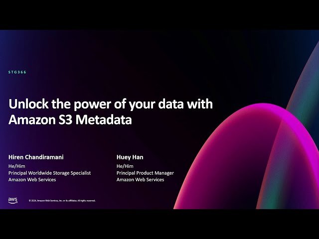 Free Video: Unlock the Power of Your Data with Amazon S3 Metadata from ...