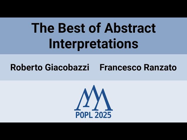 Free Video: The Best of Abstract Interpretations from ACM SIGPLAN | Class Central