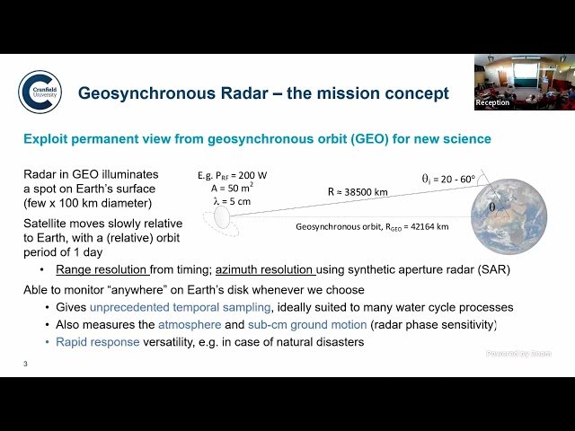 Free Video: Radar Imaging from Geosynchronous Orbit - Back to Radar 101 ...