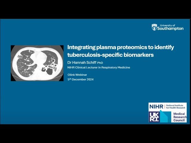 Free Video: Integrating Plasma Proteomics to Identify Tuberculosis ...
