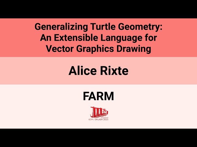 Free Video: Generalizing Turtle Geometry - An Extensible Language for ...