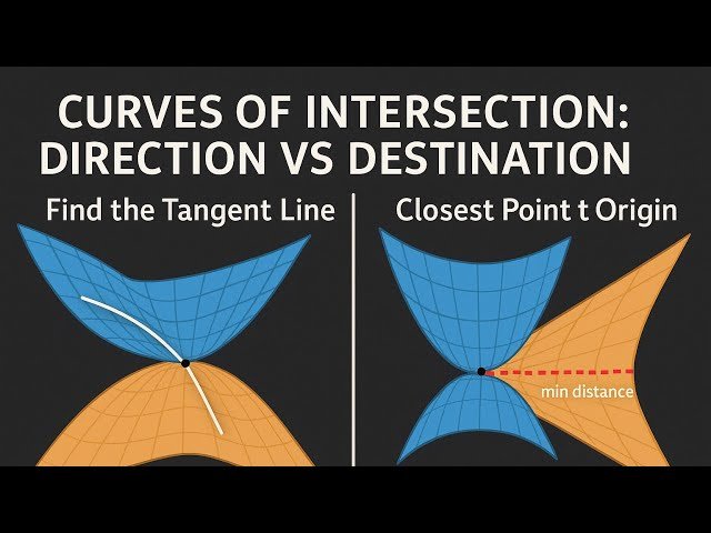 Free Video: Two Ways to Tame a Curve of Intersection - Tangent Line and ...
