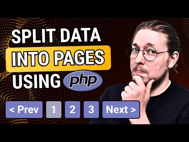 Free Video: How to Split Data into Pages Using PHP - Pagination Tutorial from Dani Krossing ...