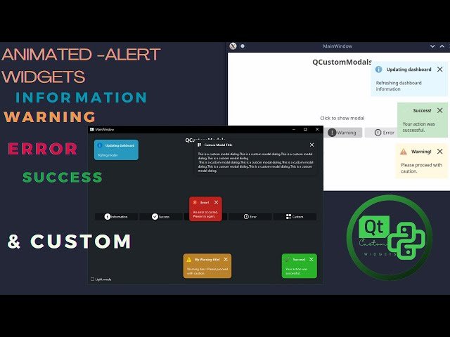Free Video: Custom Modal Alerts and Notifications in Python GUI ...